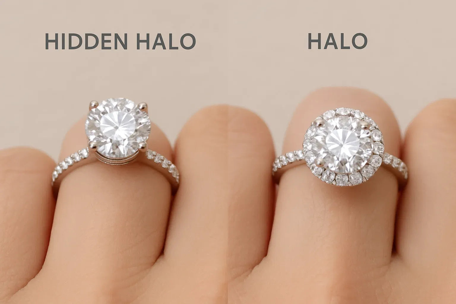 Halo vs Hidden Halo - Meaning, Features, Cost & More – Nakshu Jewels